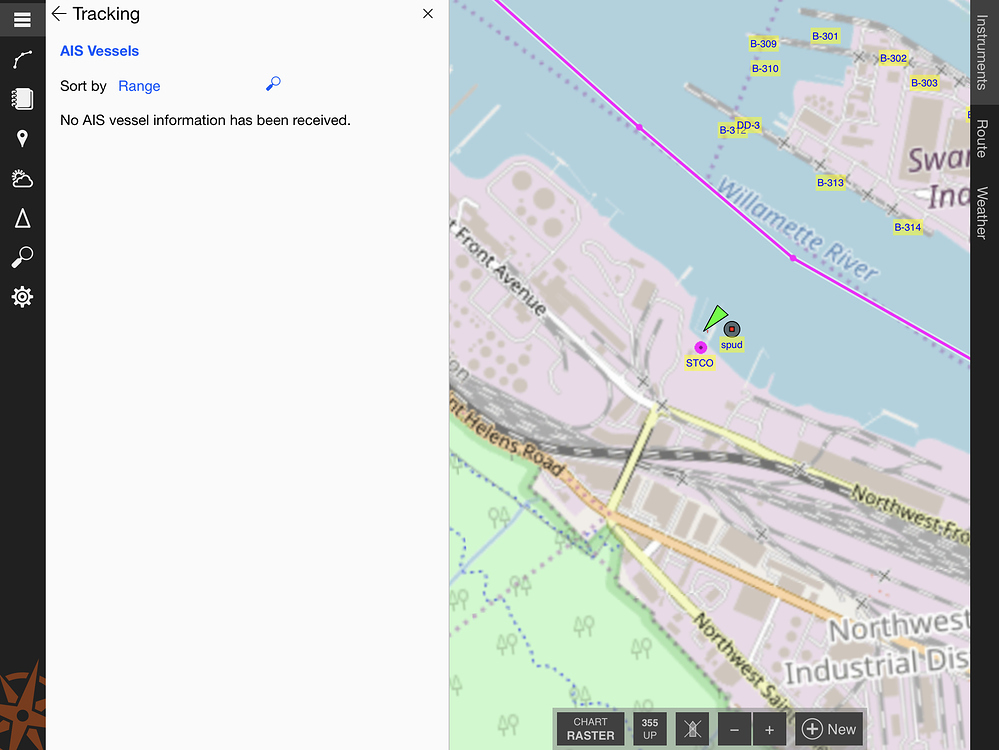 AIS target locations - Coastal Explorer for iPad and iPhone Beta ...