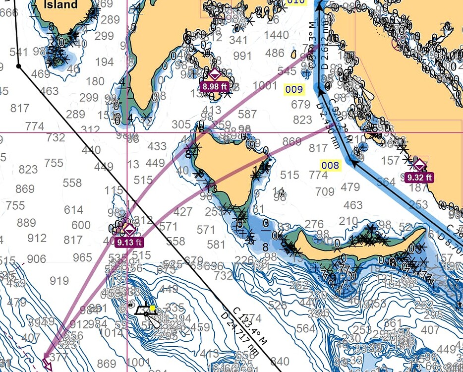Red Lines on Route? - Problems and Support - Rose Point Navigation Systems